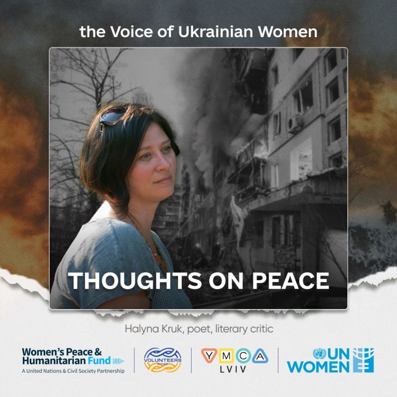 Thoughts on Peace: Halyna Kruk - Young Men Christian Association